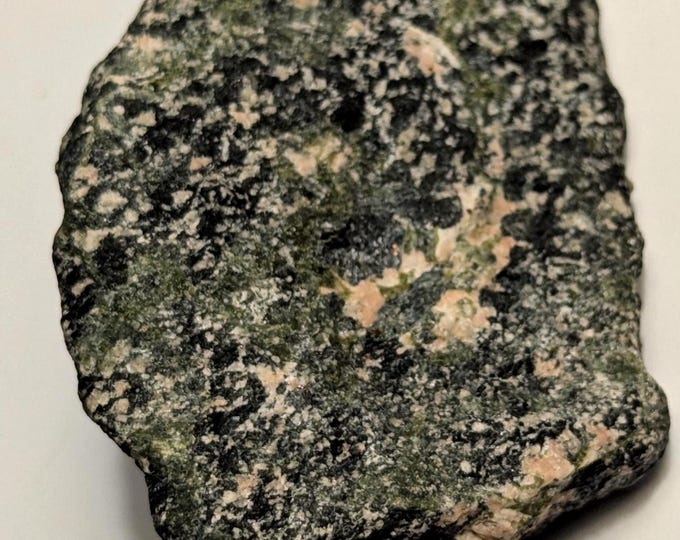 Copper & Olivine Granitic Rock * Small, Mineral-rich Igneous Specimen ...