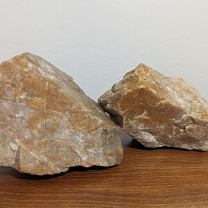 Cherty Quartzite Rocks 2 Pc, Metamorphic Specimens or Decorative Creamy ...