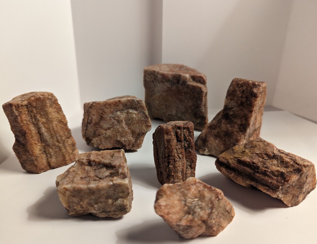 Red, Pink, & Brown Decorative Quartzite Rocks * 8 Small, Natural Quartz ...