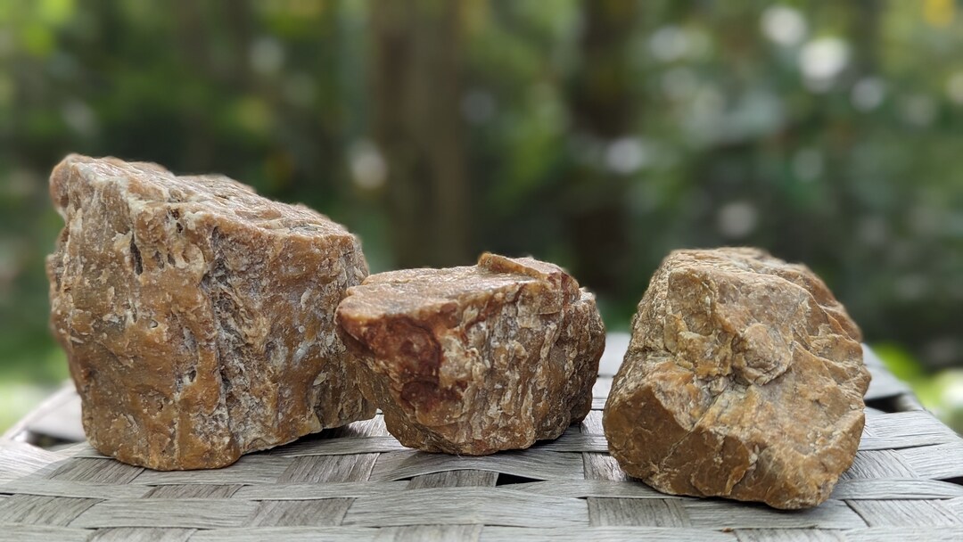 Microcrystalline Rock Set or Decorative Creamy Orange-brown Stones for ...