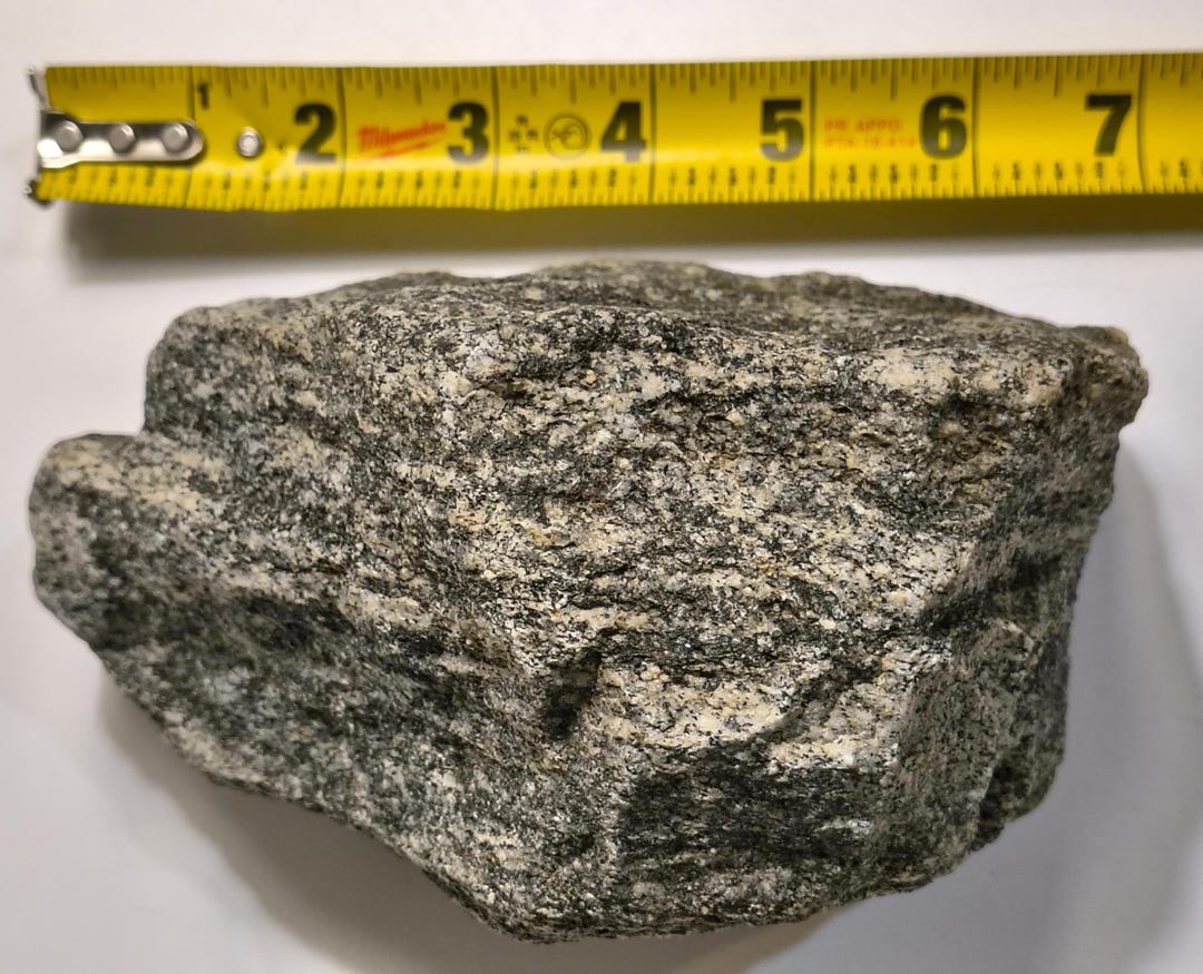 Black Granite Rock W/ Tiny Garnets * 4 Lbs. 2.3 Oz Sparkling Granitic ...