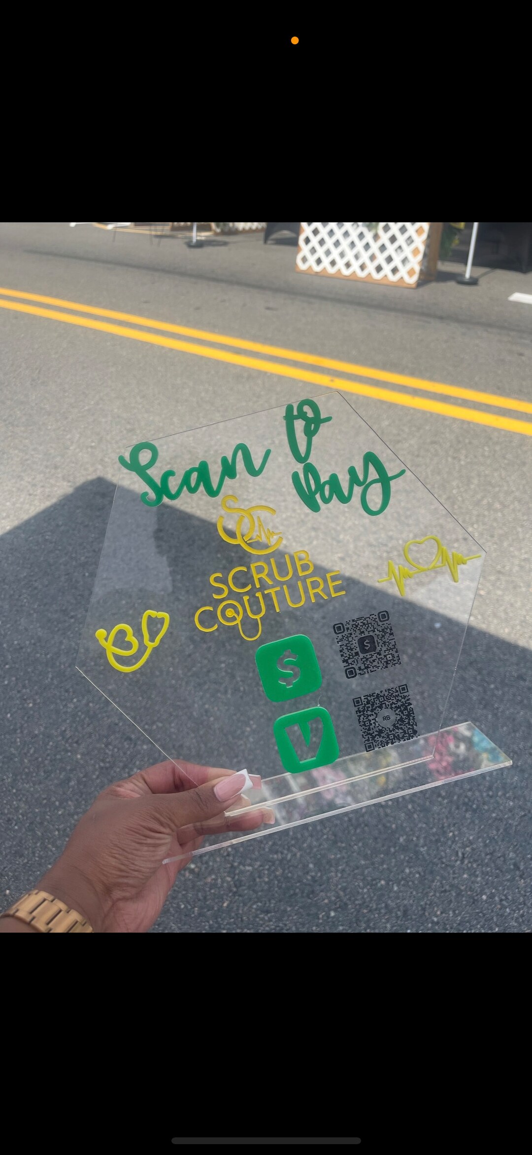Acrylic Scan to Pay Sign - Etsy