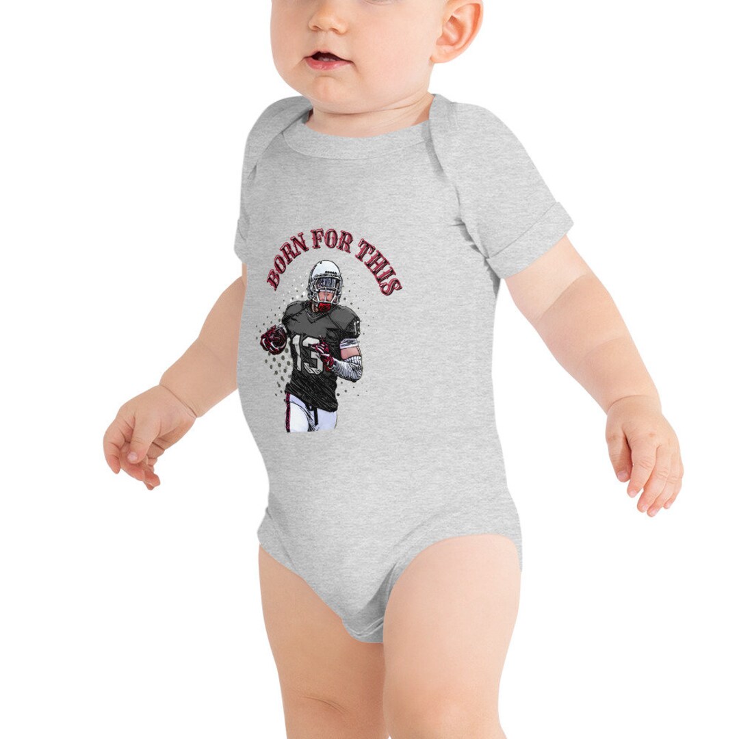 Baby Football Player 2 Born for This One Piece - Etsy