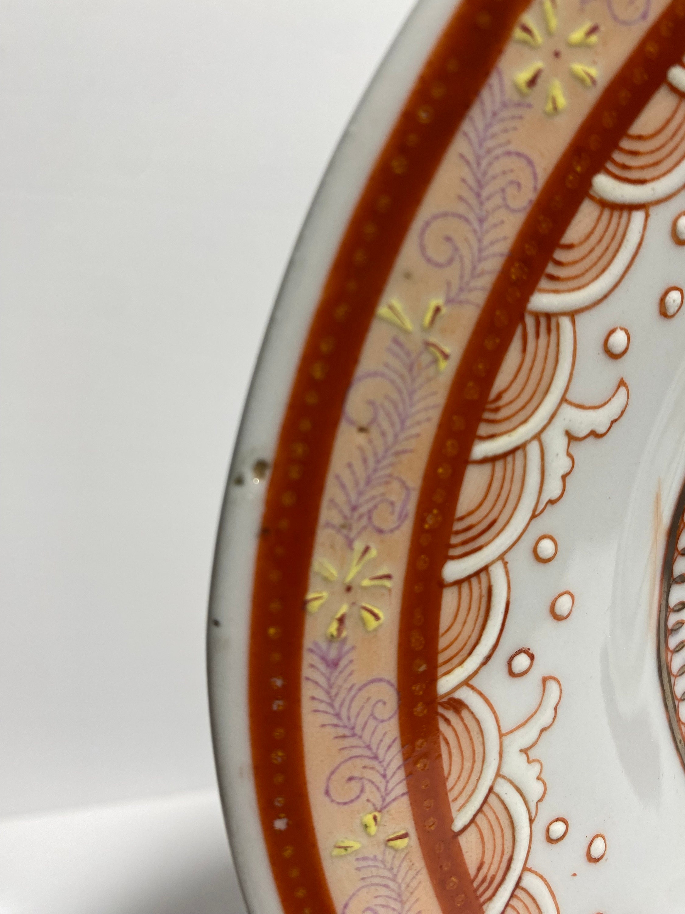 Antique Chinese Export Porcelain American Eagle Seal Serving Plate ...