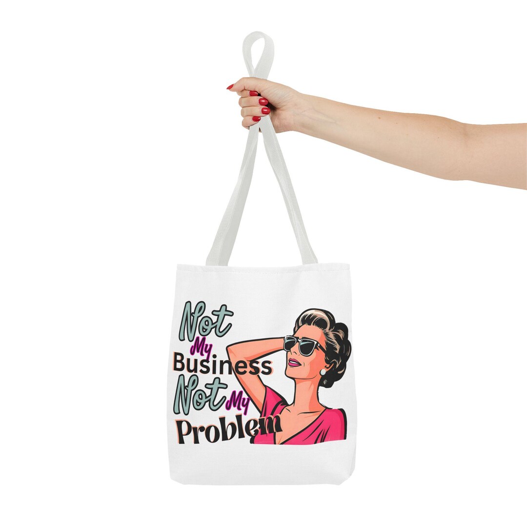Funny Toad Bag Tote Bag, Sarcastic Tote Bag, Snarky Tote Bag, Not My ...