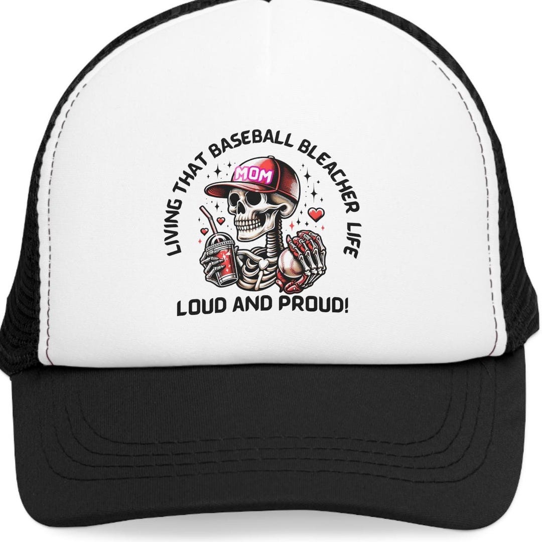 Mesh Cap - Baseball Bench Life, Loud and Proud Embroidered Hat, Sports ...