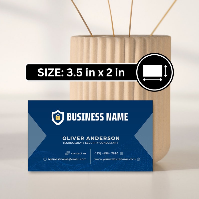 2x Technology Software Business Card Template | Professional Digital ...