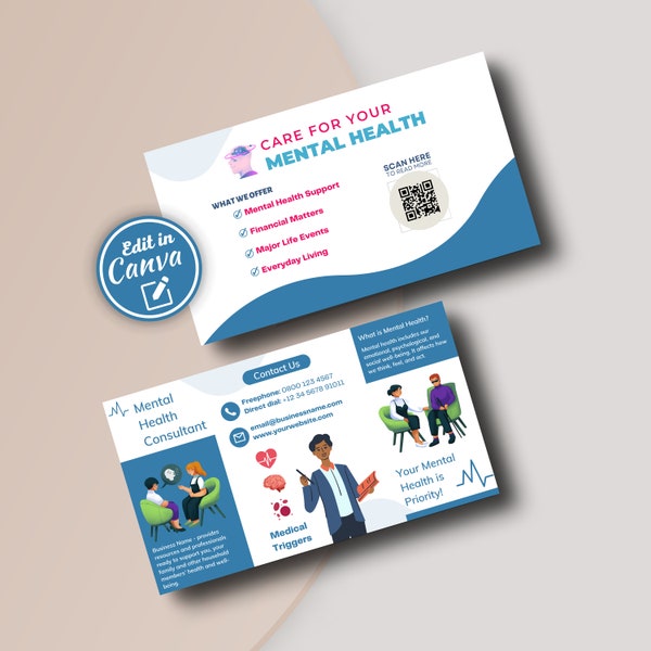 Business Card Therapy Mental Health - Etsy