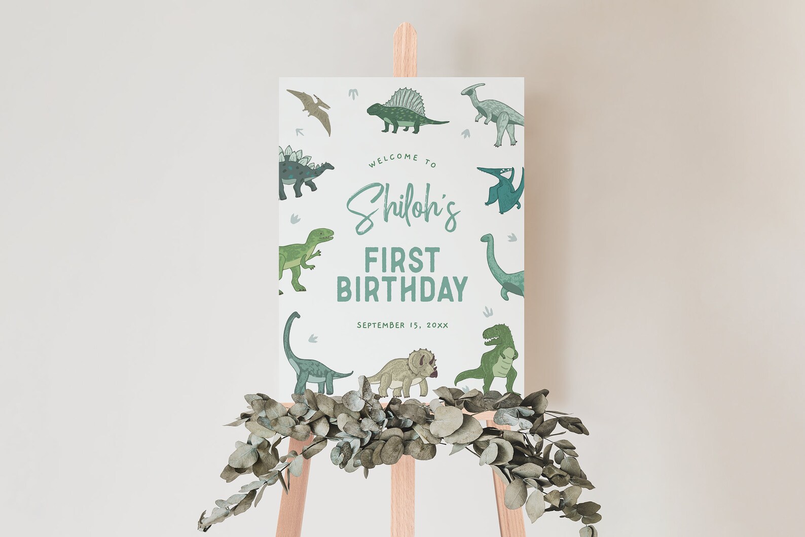SHILOH | Stomp Chomp Roar Dinosaur Dino Welcome Sign, Dinosaurs ...