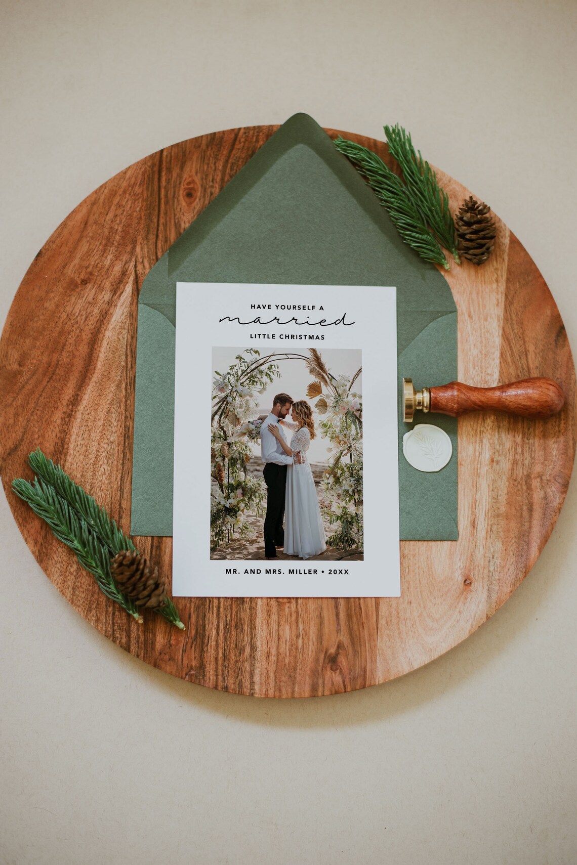 BRYNN | Married Little Christmas Just Married Announcement Fully ...