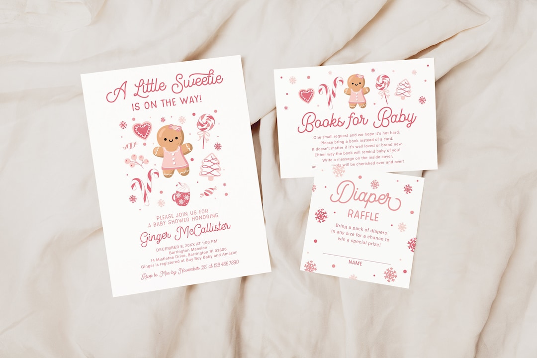 GINGER | A Little Sweetie Pastel Pink Gingerbread Winter Christmas ...