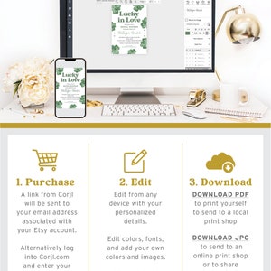 RORY | Lucky in Love St. Patrick's Day March Irish Shamrocks Bridal ...