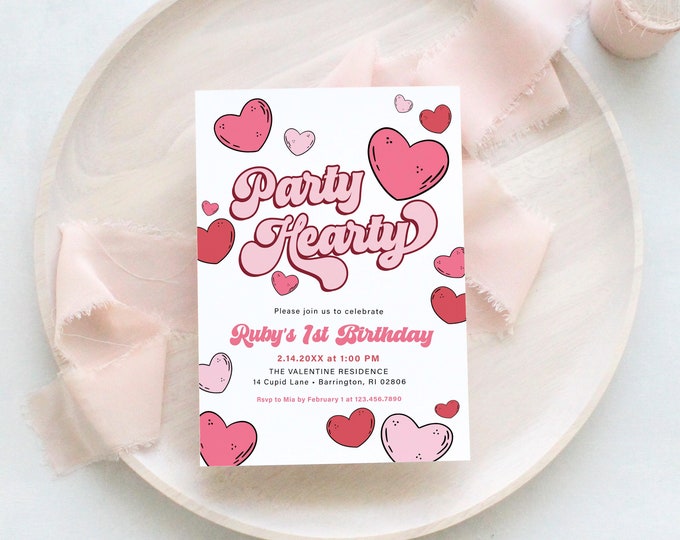 RUBY Party Hearty Little Sweetheart Valentine's Day February Birthday ...