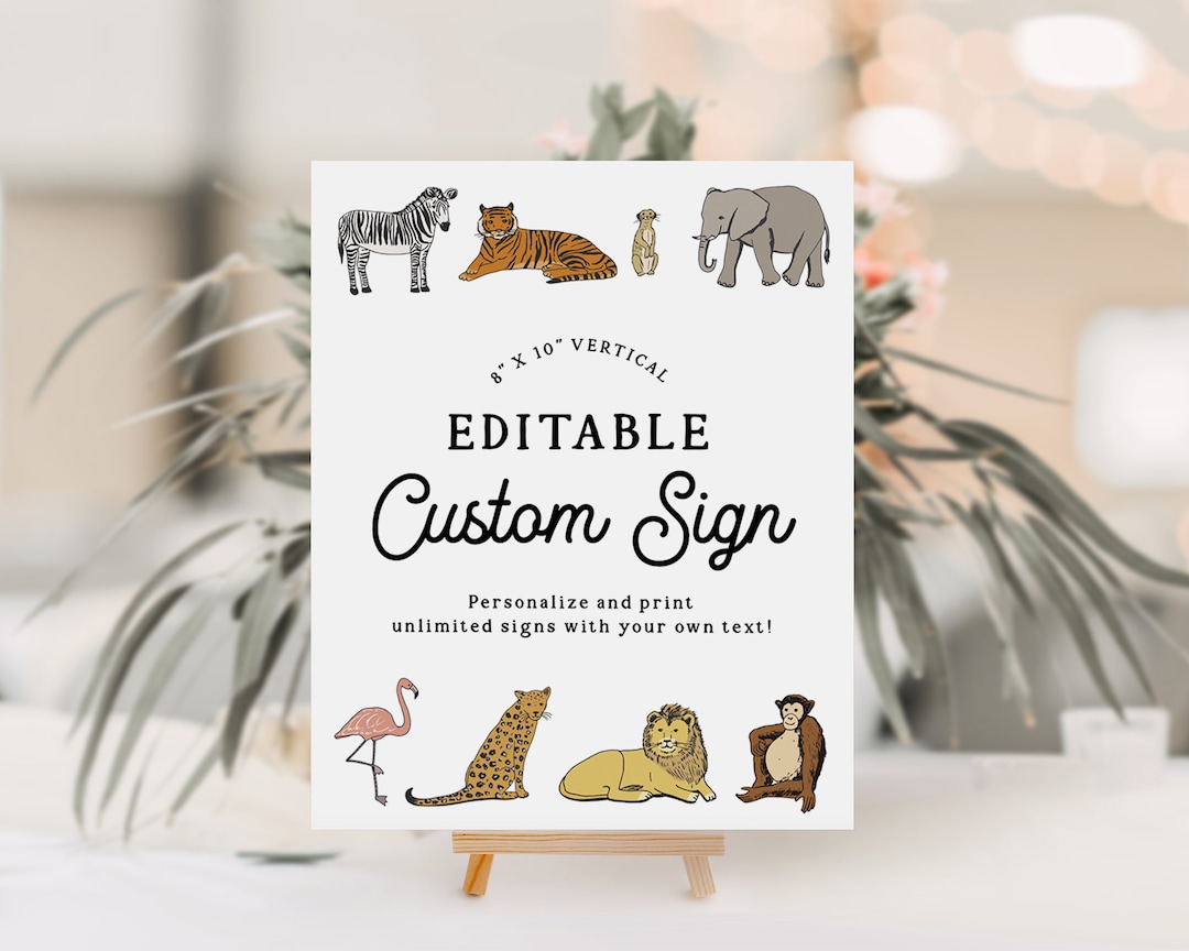 SIMONE | Wild Jungle Safari Zoo Party Animals Neutral Birthday Party ...