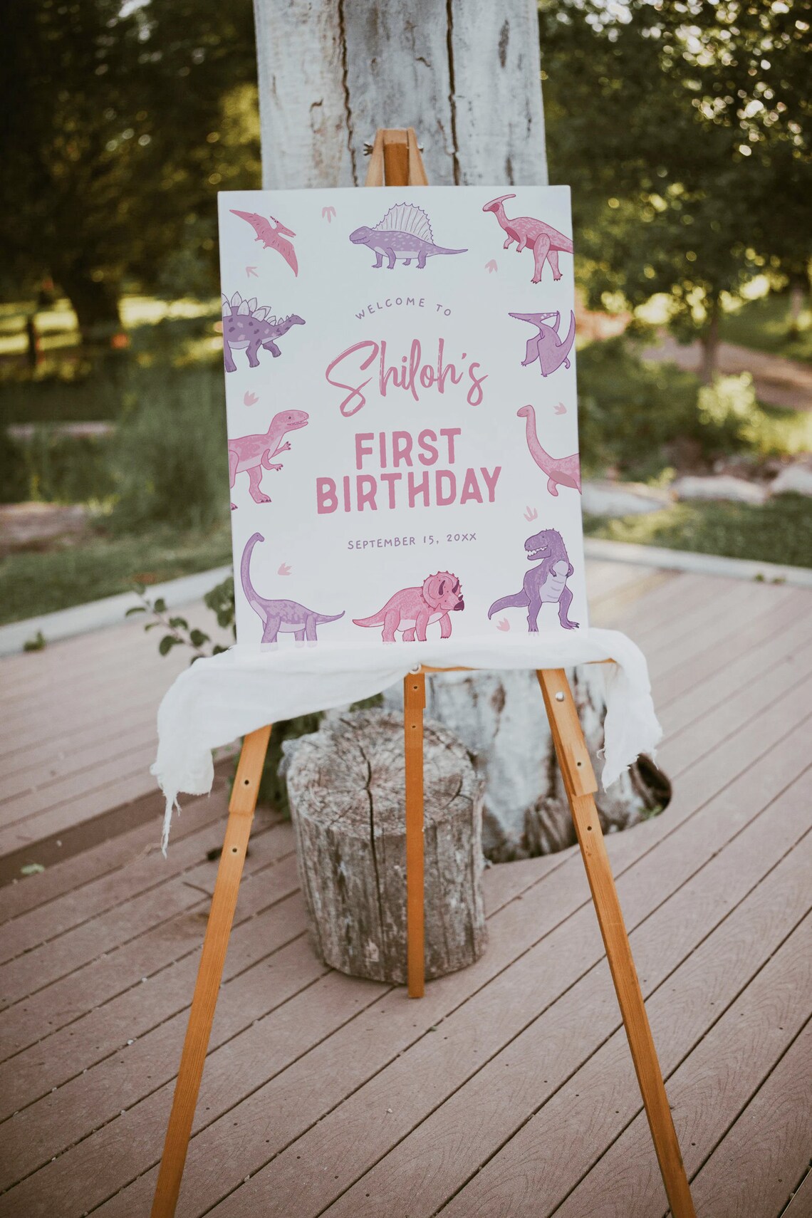 SHILOH | Stomp Chomp Roar Dinosaur Dino Welcome Sign, Dinosaurs ...