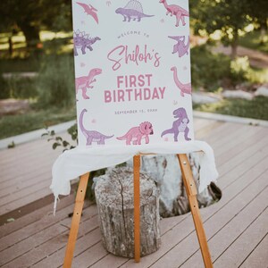 SHILOH | Stomp Chomp Roar Dinosaur Dino Welcome Sign, Dinosaurs ...