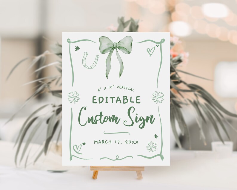BRIDGET | St. Patrick's Day Drawn Illustrations Boy Girl Birthday Party ...