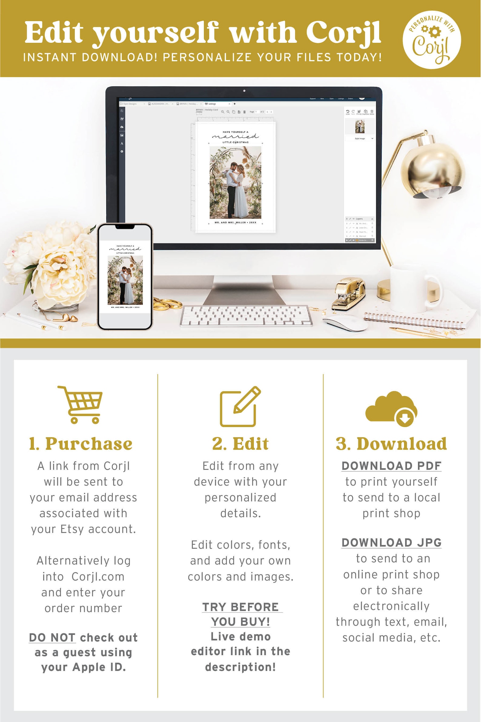 BRYNN | Married Little Christmas Just Married Announcement Fully ...