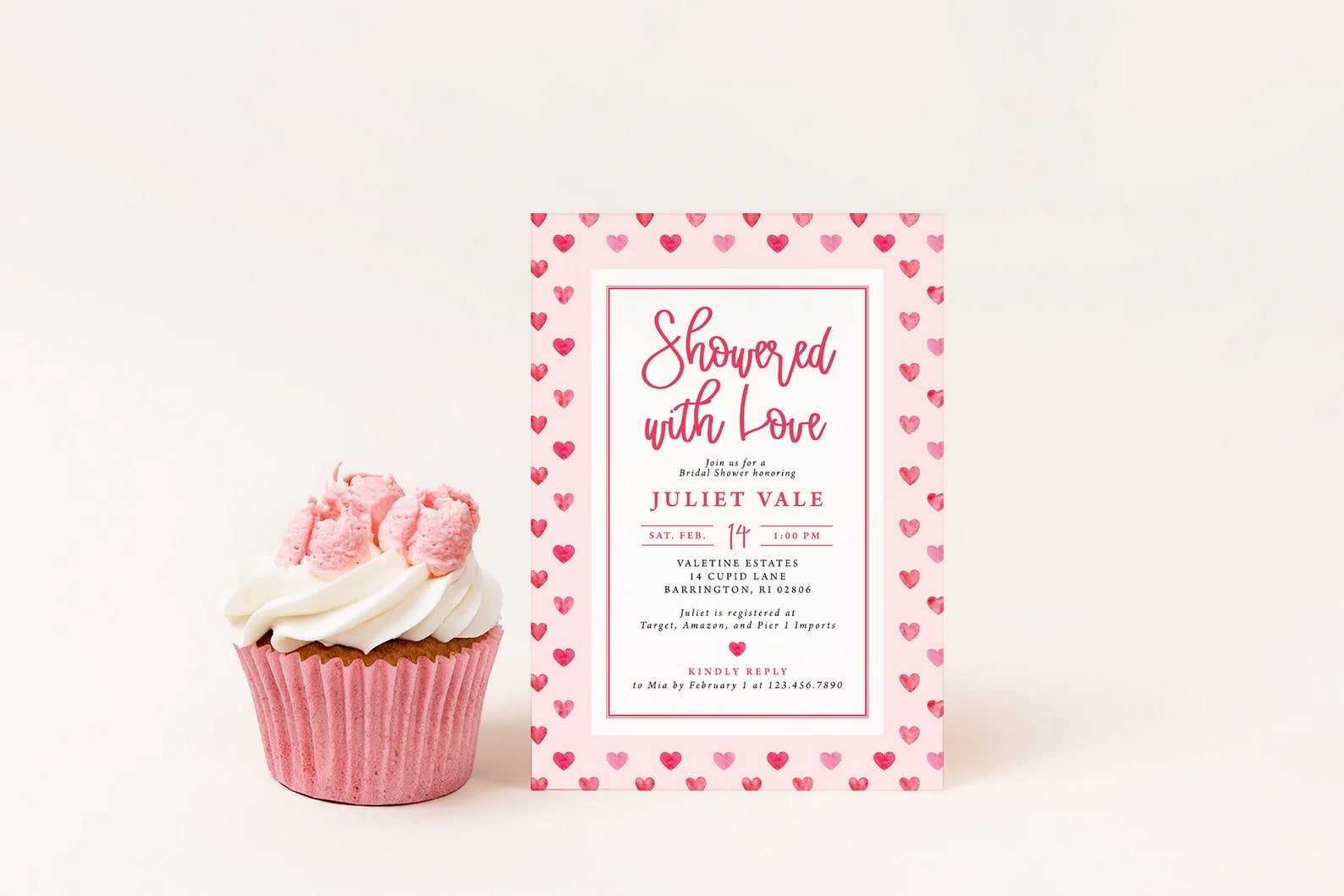 JULIET | Showered With Love Valentine's Day February Hearts Bridal ...