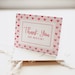 JULIET Valentine's Day February, Pastel Pink Hearts Girl Folded Thank ...