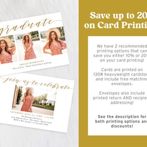 AMELIA Minimalist Graduation Announcement Party Invitation Graduate ...