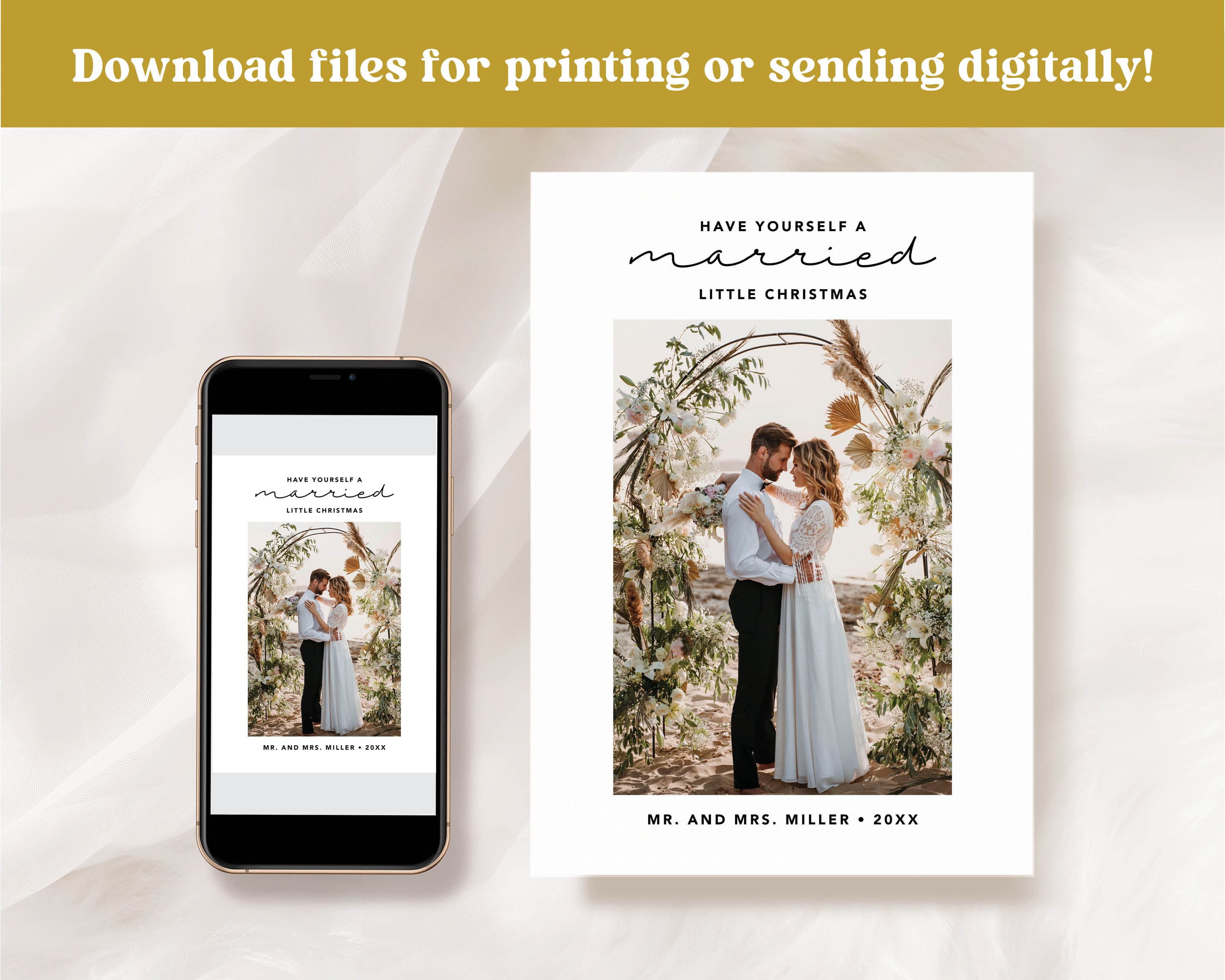 BRYNN | Married Little Christmas Just Married Announcement Fully ...