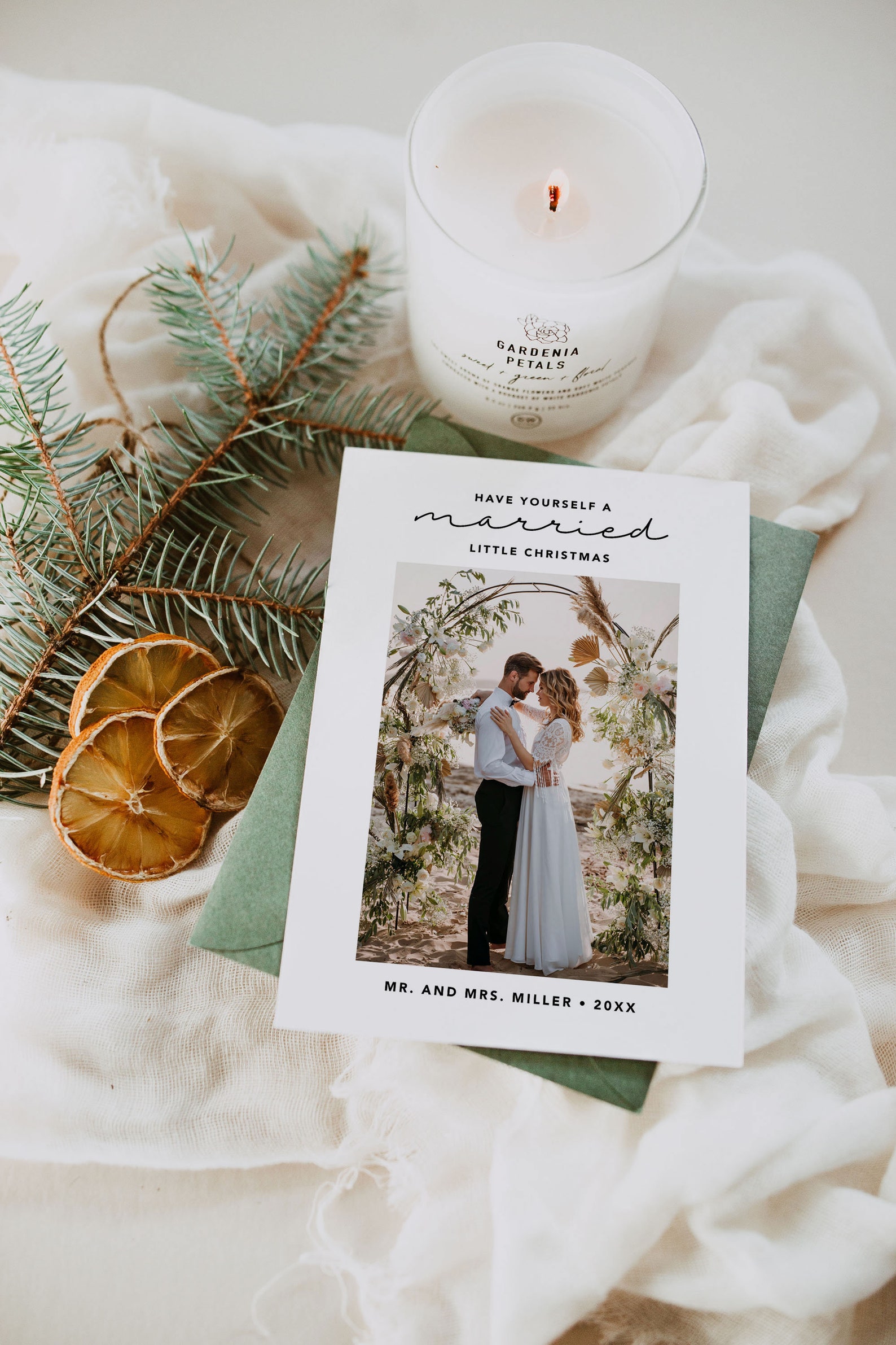 BRYNN | Married Little Christmas Just Married Announcement Fully ...