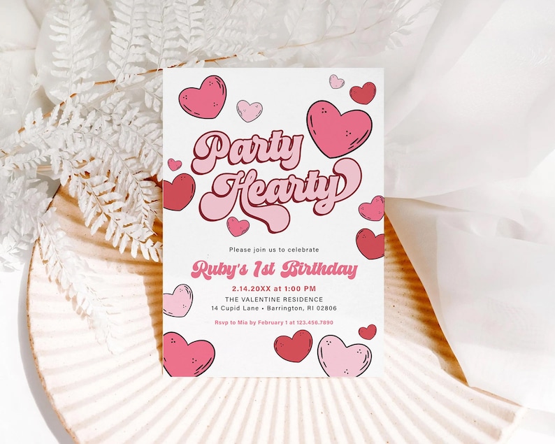 RUBY Party Hearty Little Sweetheart Valentine's Day February Birthday ...