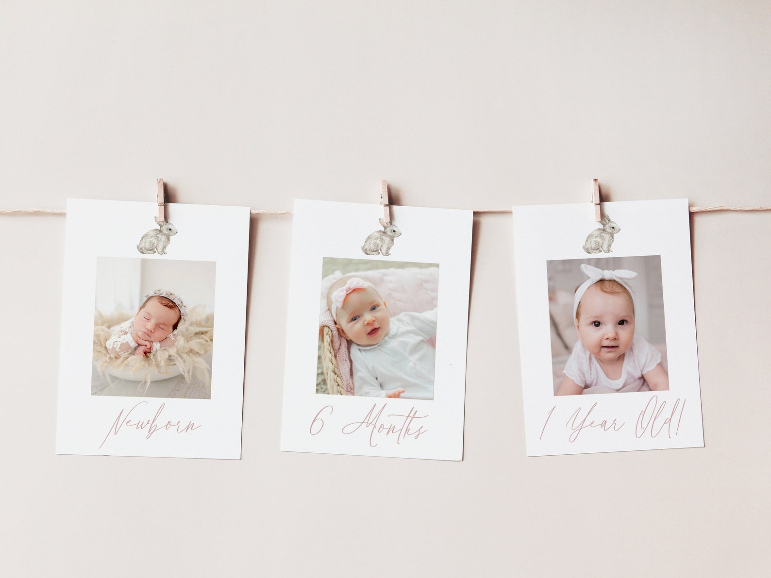 BONNIE | First 1st Birthday Little Bunny Easter Spring Monthly ...