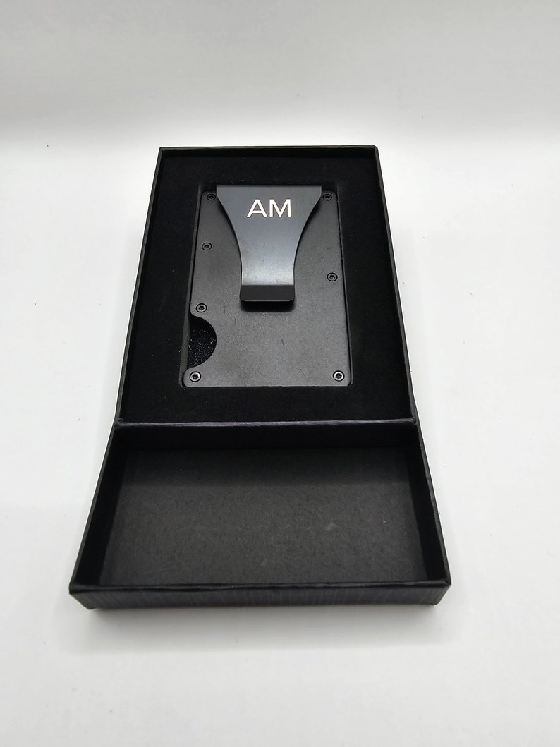 Customized Minimalistic RF Blocking Metal Wallets With Gift Box - Etsy