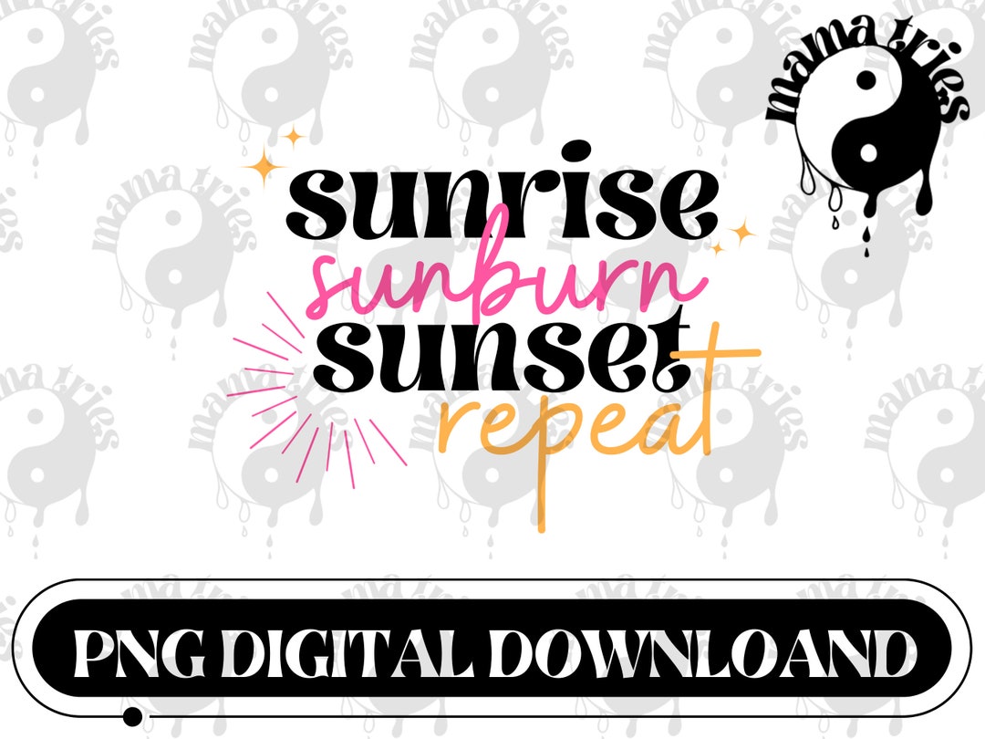 Sunburn- Summer PNG Digital File - Shirt Design - Cute Fun - Mug Design ...