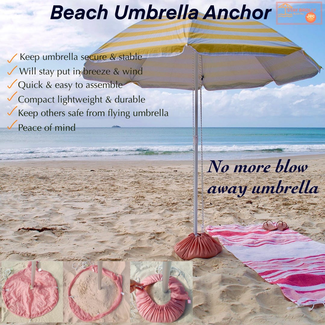 Beach Umbrella Sandbag Anchor, Stay Brolly Stabilizer - Etsy