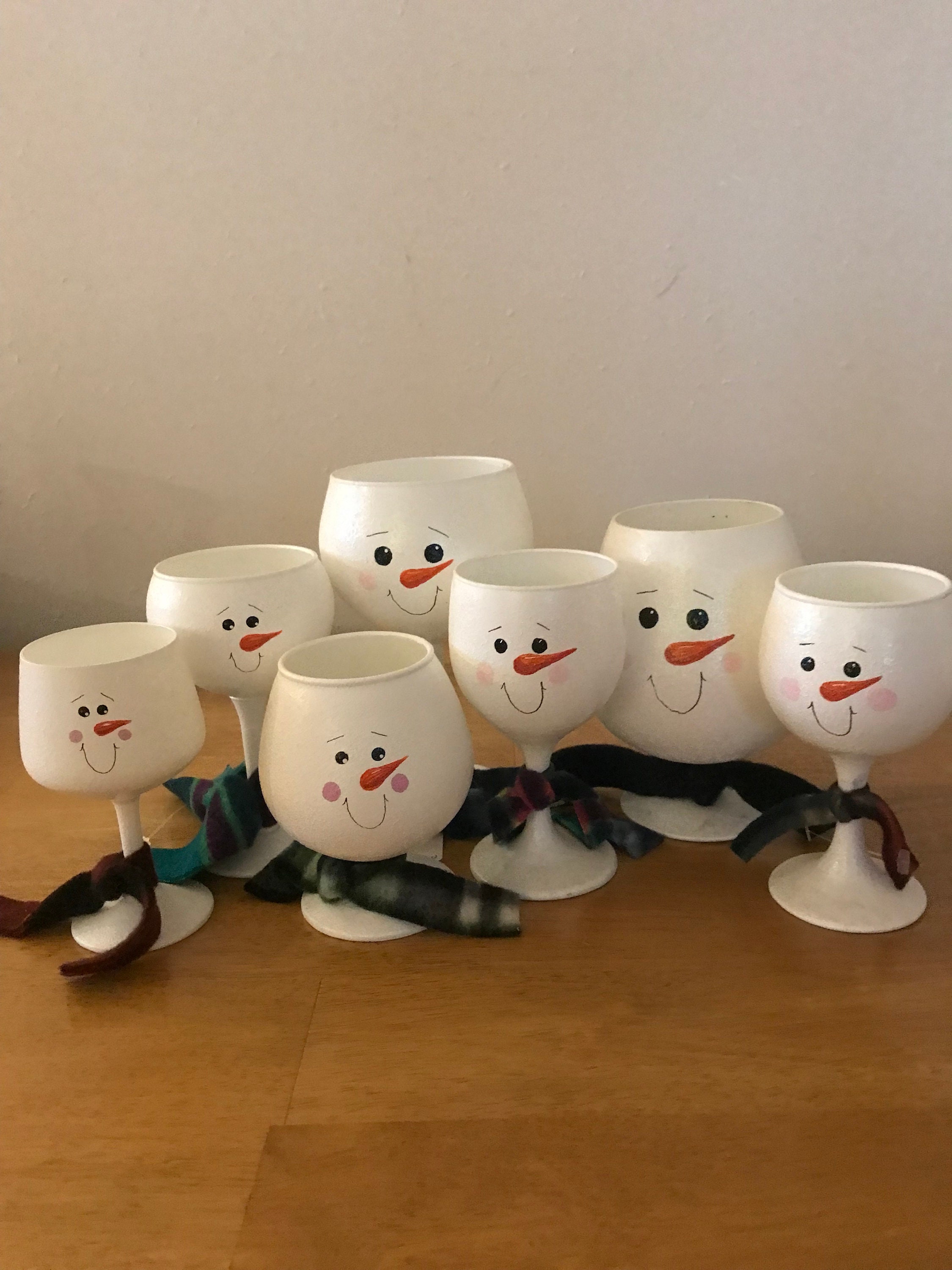 Snowman Glasses - Etsy