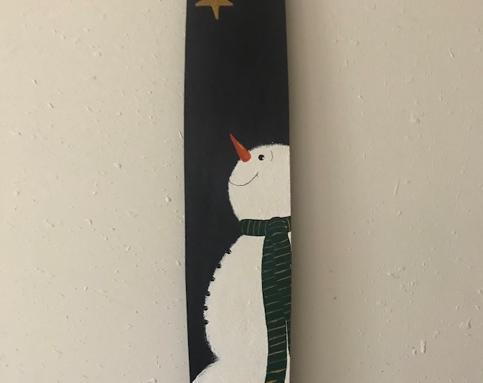Snowman Barrel Stave. Snowman Wall Hanging - Etsy