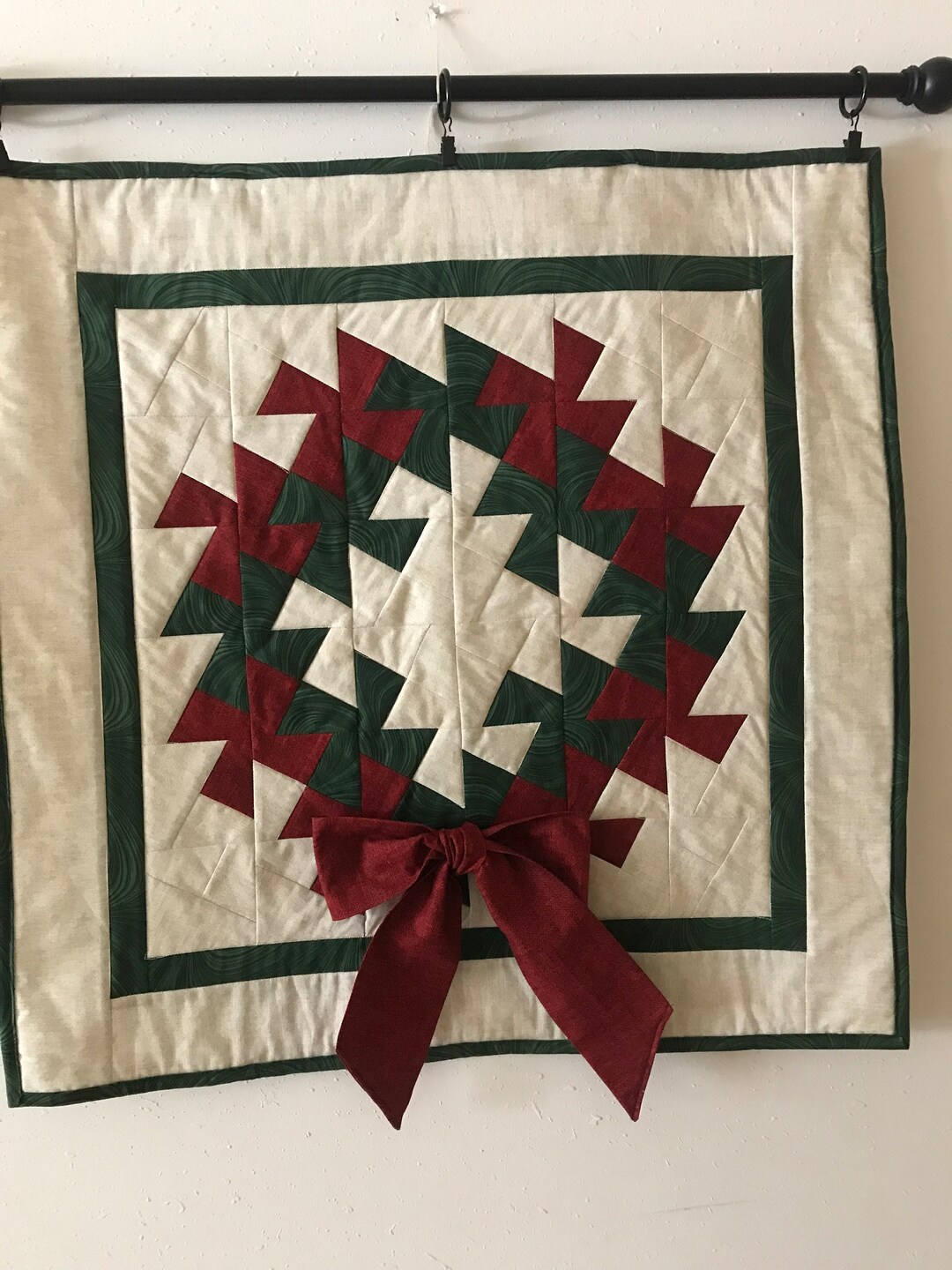 Christmas Wreath Wall Hanging. Wreath Quilt. - Etsy