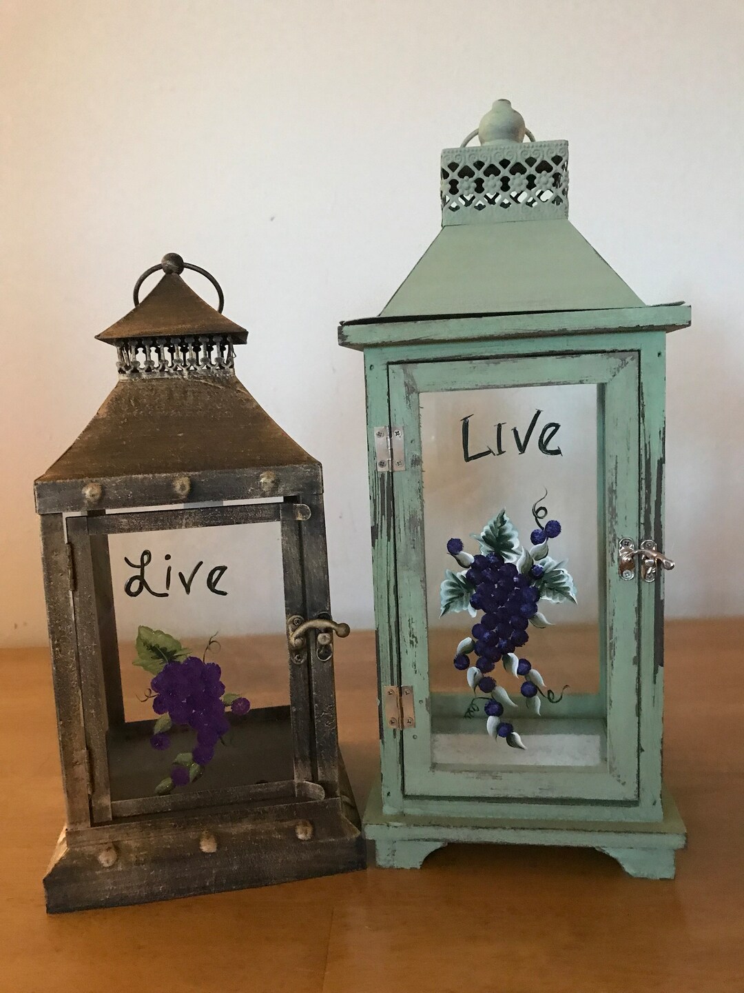 Purple Grape Candle Lantern. Grape Night Light. - Etsy