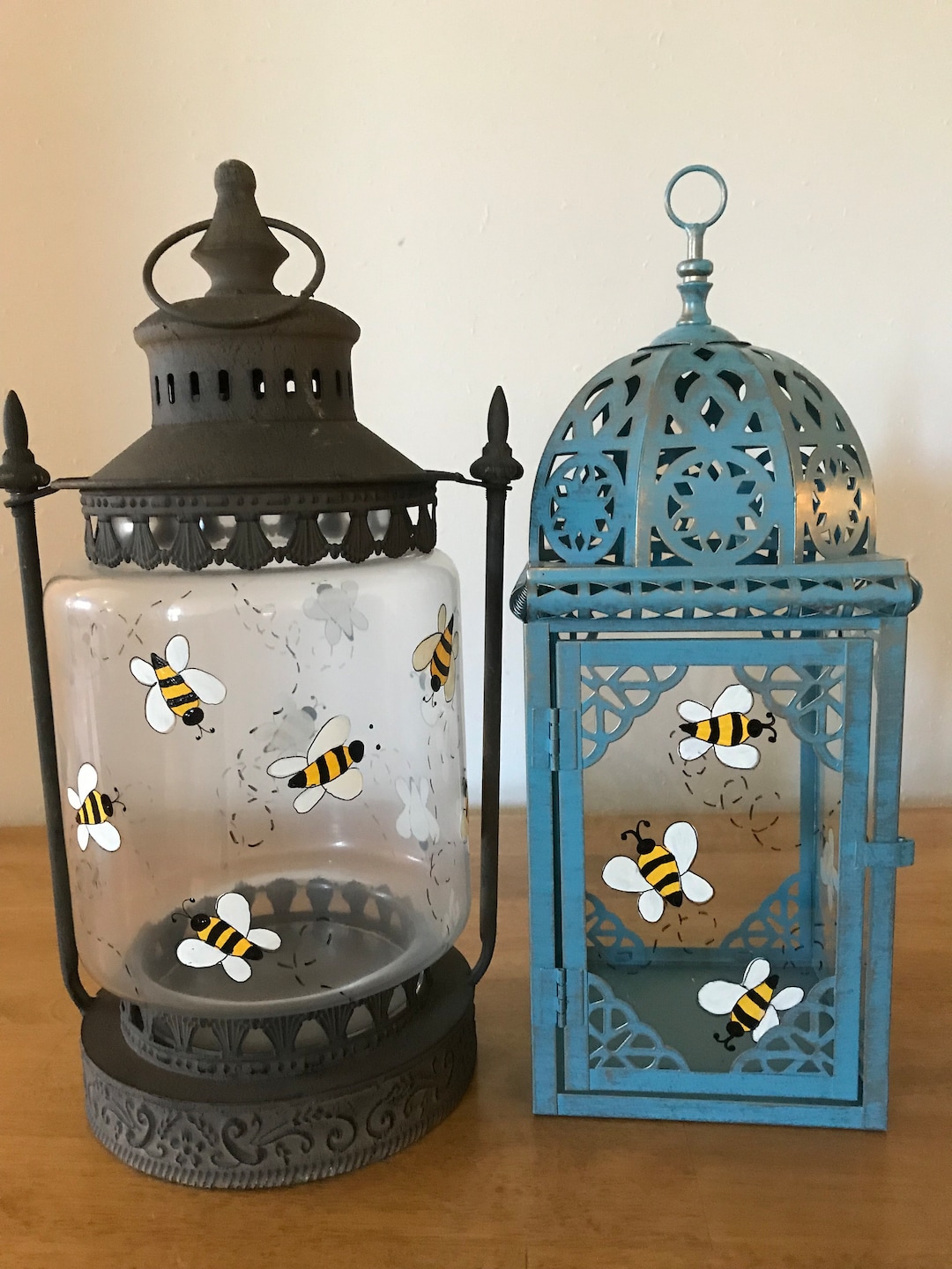 Bumble Bee Candle Lantern. Bumble Bee Night Light. - Etsy