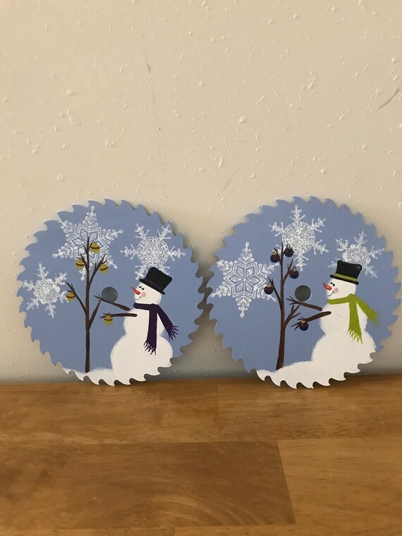 Snowman Plaque - Etsy