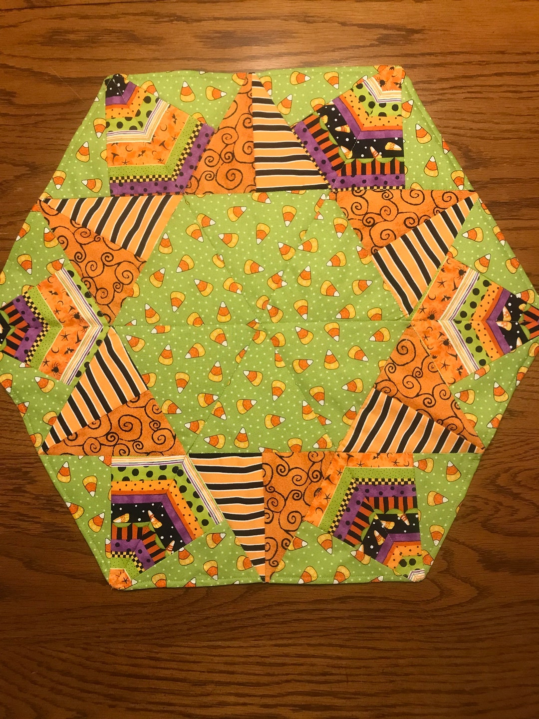 Candy Corn Table Topper. Halloween Table Runner. - Etsy