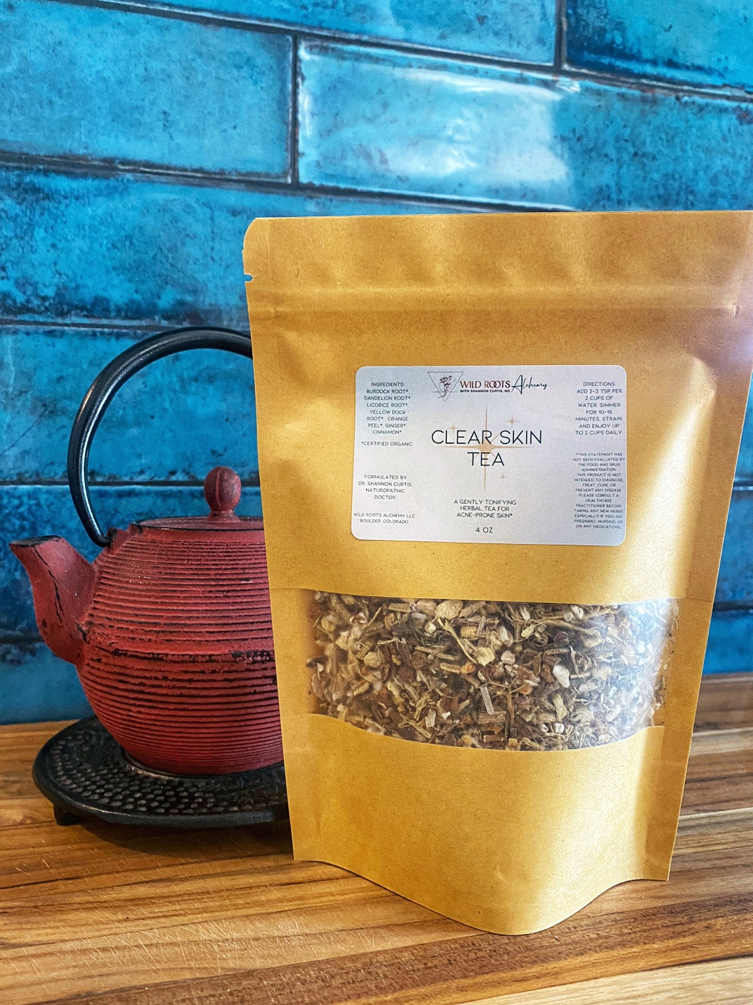 Clear Skin Herbal Tea for Acne-prone Skin - Etsy