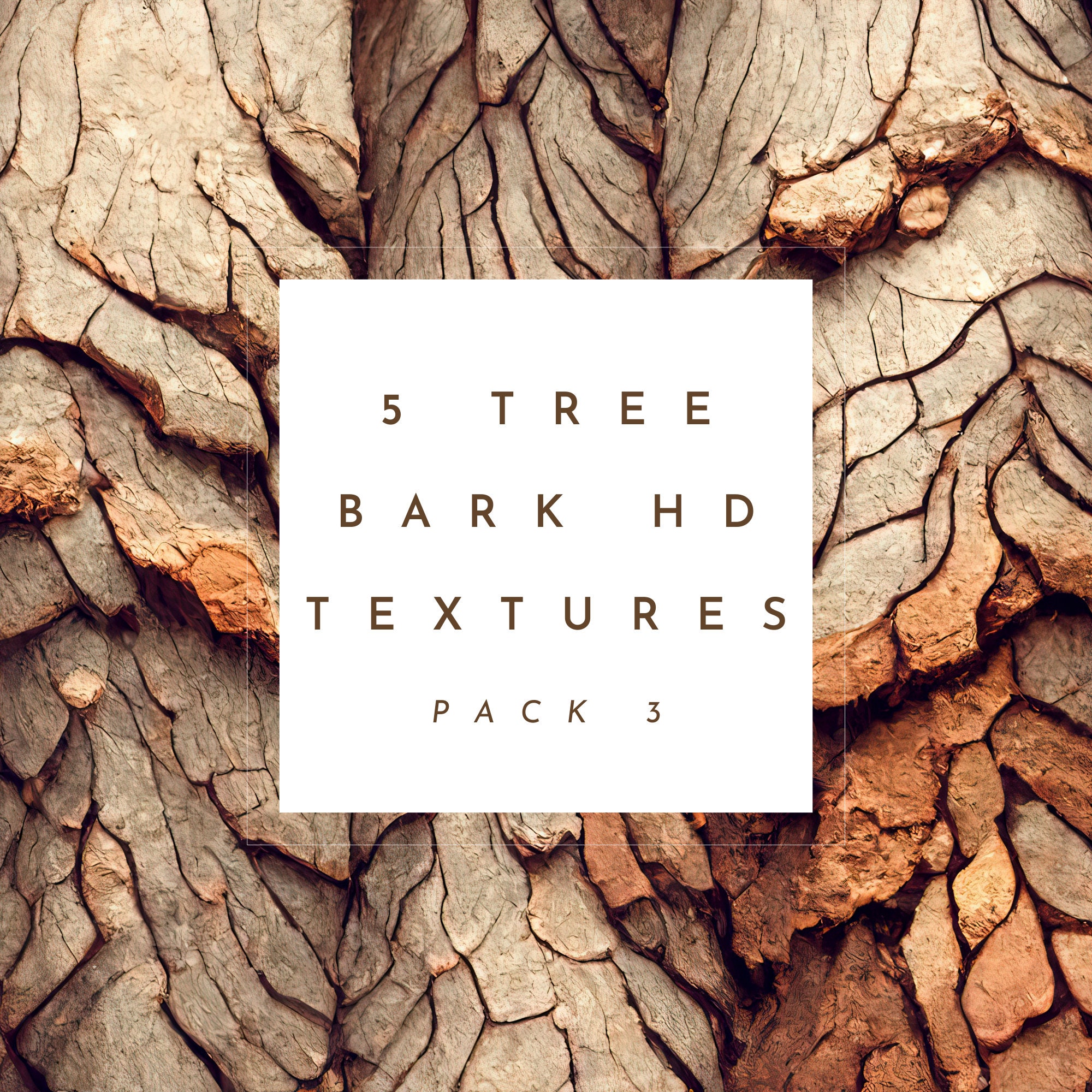 Tree Bark Digital Paper (pack 3), Wood Texture Paper, Wooden Paper ...
