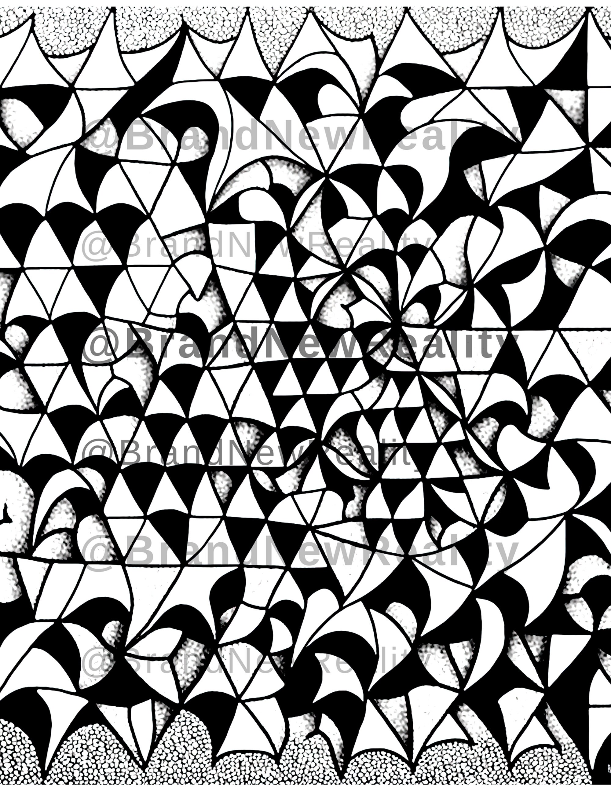 Coloring Pages - Tessellations (40 Pages) | for Kids and Adults - Etsy