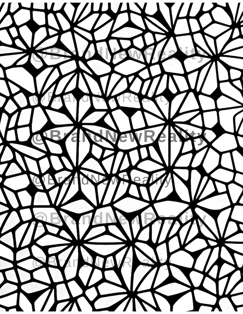 Coloring Pages - Tessellations (40 Pages) | for Kids and Adults - Etsy