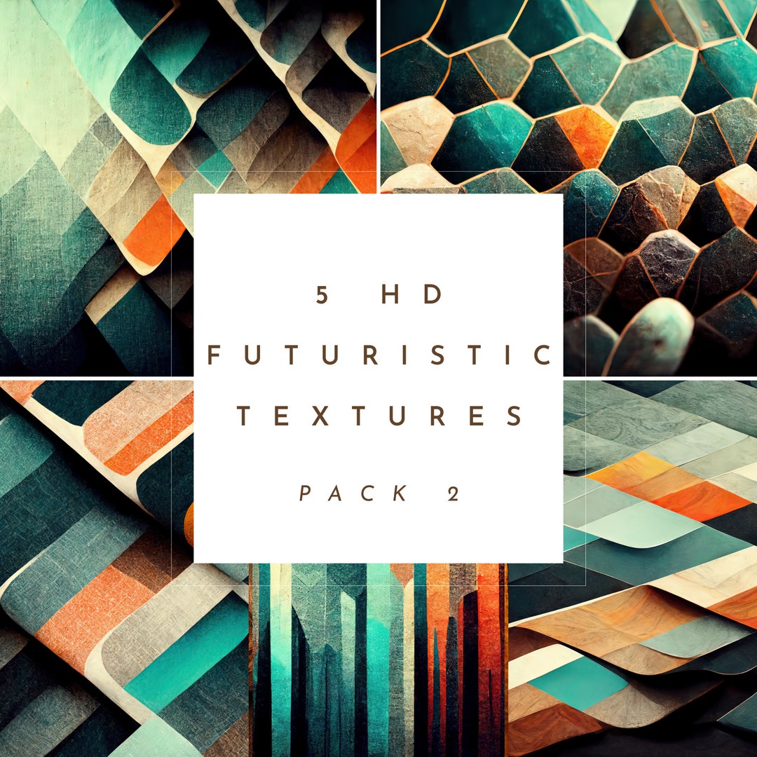 Futuristic Textures Digital Paper (pack 2), Texture Paper, Cloth Paper ...