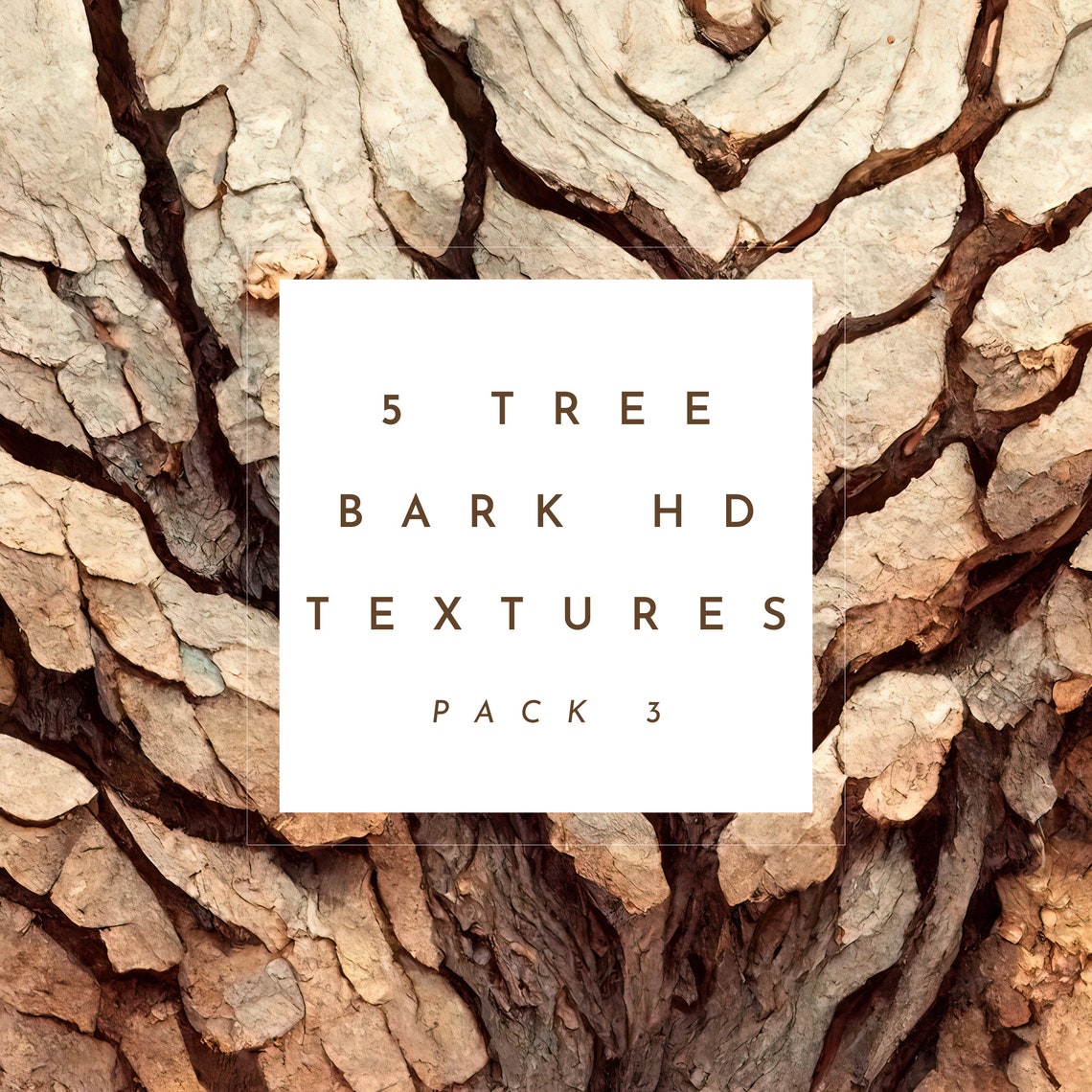 Tree Bark Digital Paper (pack 3), Wood Texture Paper, Wooden Paper ...