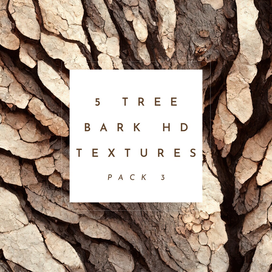 Tree Bark Digital Paper pack 3 Wood Texture Paper Wooden - Etsy