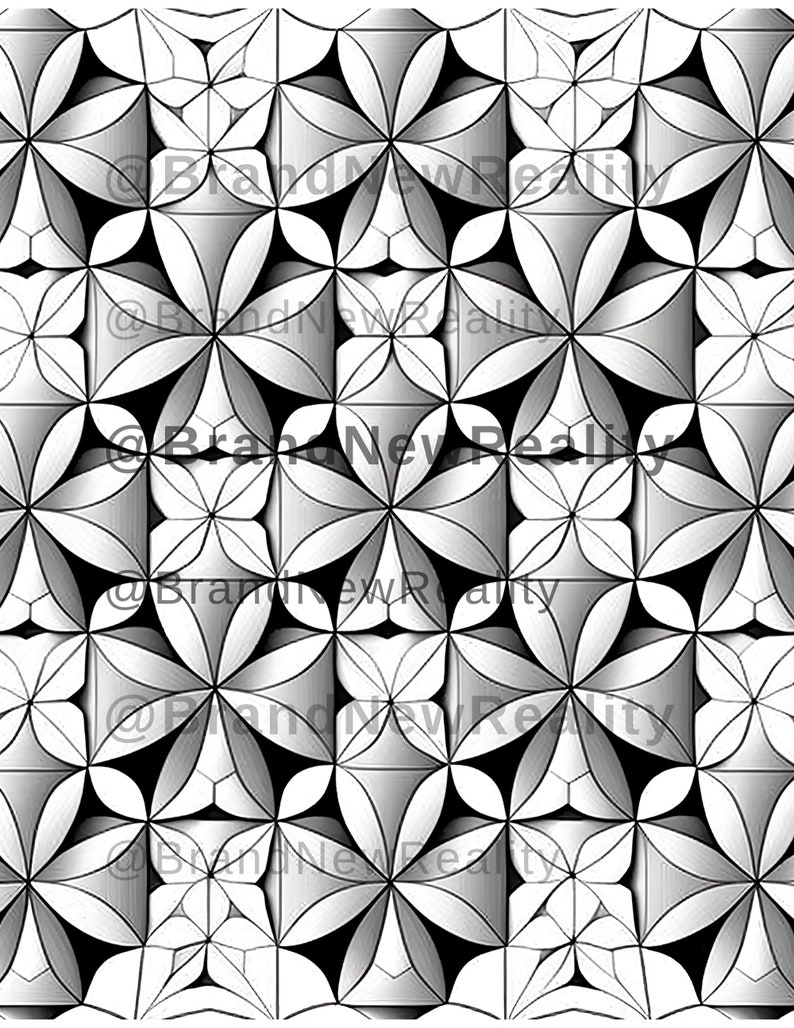 Coloring Pages - Tessellations (40 Pages) | for Kids and Adults - Etsy