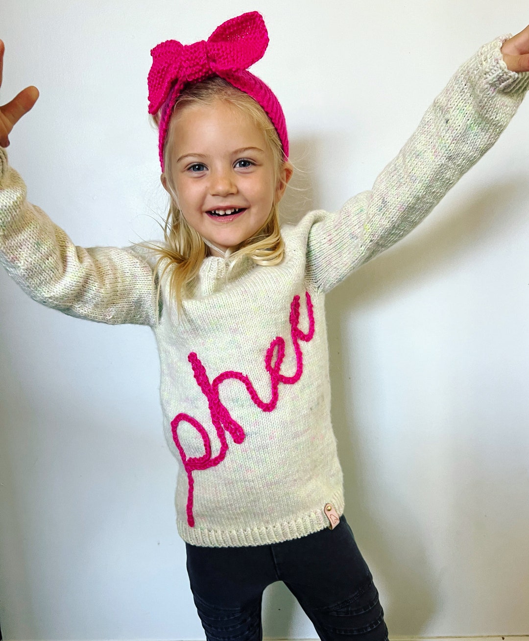 Personalized Knit Name Sweater - Etsy