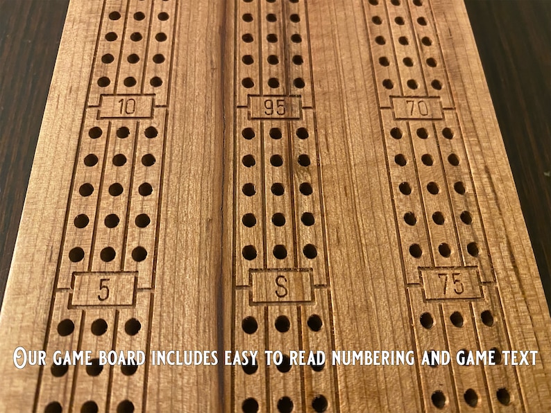 3 Track Cribbage Board Cnc Digital Template Plan Download, Vcarve Crv ...