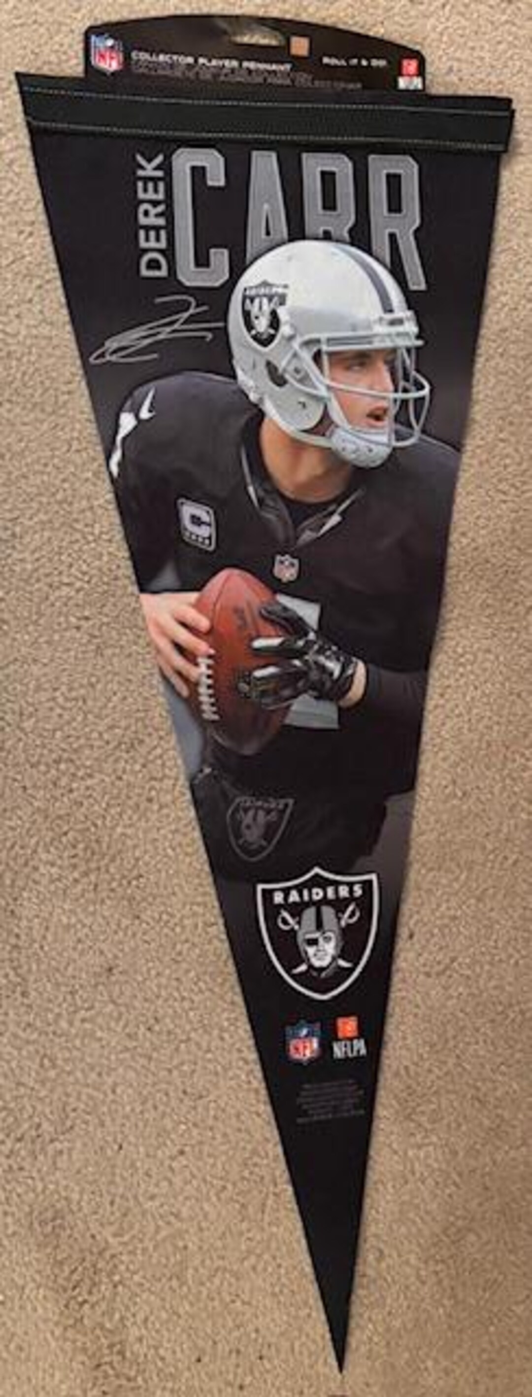 Derek Carr "signature Series" Las Vegas Raiders Premium Felt Collector ...